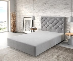 Boxspring postel Dream-Great mikrovlákno šedá 120x200 cm
