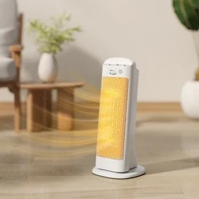 HOMCOM keramický topný ventilátor 2000 W – 4 režimy, nastavitelná teplota, 55° oscilace
