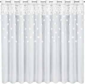 ZÁCLONA NA KROUŽCÍCH DIANA3 350X250 CM BÍLÁ