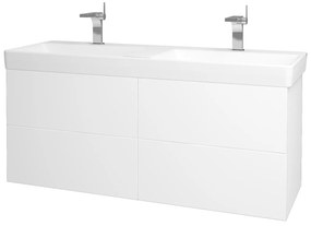 Dřevojas Koupelnová skříň VARIANTE SZZ4 130 Varianta: N01 Bílá lesk / M01 Bílá mat