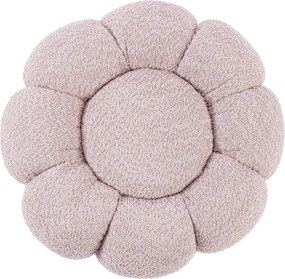 Starorůžová podnožka z textilie bouclé Florel – Bizzotto