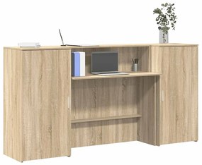 Recepční stůl dub sonoma 200x50x103,5 cm kompozitní dřevo 3324216