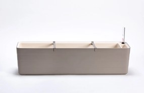 Samozavlažovací truhlík Berberis taupe/slonová kost 80 cm