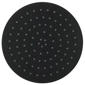 Besco Sprchová hlavice - kruh Uni R B Černá mat (ø 30 cm)