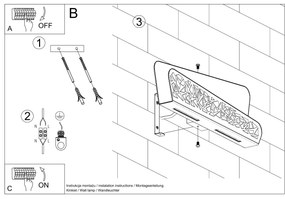 Nástěnné svítidlo Aliza, 1x bílé kovové stínítko