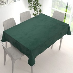 Biante Velký sametový obdélníkový ubrus Velvet Premium SVP-044 Lesní zelená 180x220 cm