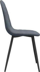 vidaXL Jídelní židle 6 ks samet [3082886] Barva: Tmavě šedá
