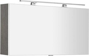 Sapho Cloe - Zrcadlová skříňka s LED osvětlením 100x50x18 cm, dub stříbrný CE100-0011