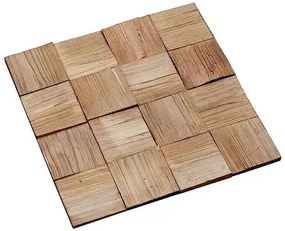 German Dřevěný panel Quadro III / borovice / čtverec / 38 x 38 cm / tloušťka 6 - 14 mm / 0,58 m²