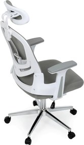 Kancelářská židle KA-K2031 GREY, houpací mechanismus, šedá (64 x 61) cm