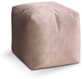 Sablio Taburet Cube Rose gold: 40x40x40 cm