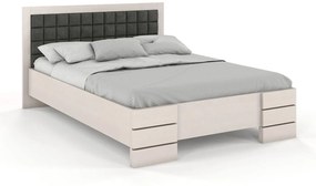 Zvýšená postel s čalouněným čelem - Gotland - borovice,   ,  200x200 cm