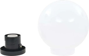 Kulovité LED lampy 4 ks koule 20 cm PMMA 277141
