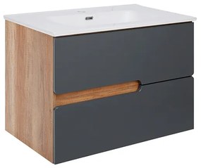 A-Interiéry Koupelnová skříňka s keramickým umyvadlem Sofie CA 80 - sofie ca80