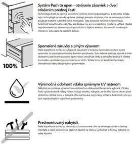Deante Prizma, závěsná skříňka s pultovou deskou 800x470x520 mm, kašmír matný, DEA-SDI_KB81
