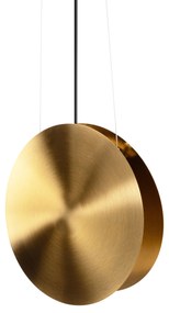 Toolight Toolight, LED závěsné stropní svítidlo 30cm APP1377-C, zlatá matná-černá, OSW-05185