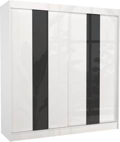 ADRK Furniture Posuvná skříň s lacobelem KAREN 200 ADRK-SW-KAR-WBL-200