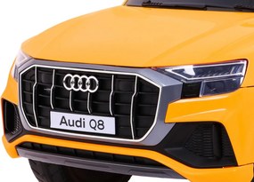 Ramiz Elektrické autíčko Audi Q8 Lift dětské SUV žluté + dálkové ovládání