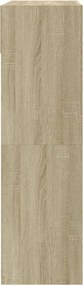 Botník se 2 výklopnými zásuvkami dub sonoma 80 x 34 x 116 cm 3214408