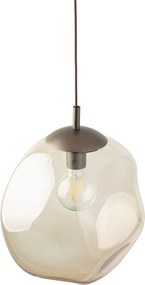 TK Lighting Hnědý závěsný lustr Lava 350mm pro žárovku E27 TK11324