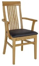 Drewmax Jídelní židle KT378 masiv dub sab976 tmavý dub
