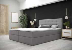 Moderní postel 180x200 s úložným prostorem STIG 5 - šedá