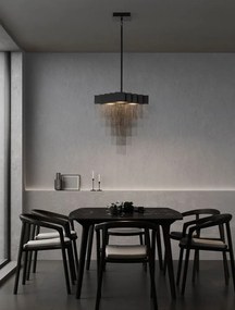 Matně černé ocelové LED stmívatelné závěsné svítidlo Revια – Nova Luce