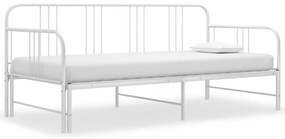 Rám vysouvací postele/pohovky bílý kovový 90 x 200 cm 324753
