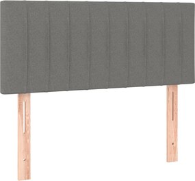 Box spring postel s matrací tmavě šedá 90x200 cm textil 3140186