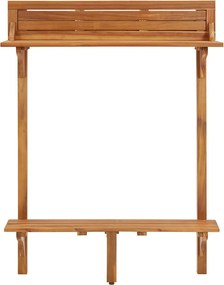 Barový stolek na balkon 90 x 37 x 122,5 cm masivní akácie 310253