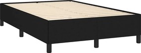 Box spring postel s matrací a LED černá 120x190 cm textil 3270185