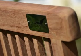 DIVERO sada 2 ks zahradní dřevěná skládací židle