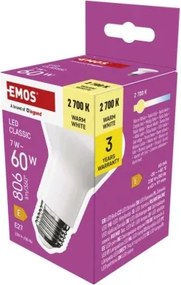 Emos lighting LED žárovka Classic R63 / E27 / 7 W  (60 W) / 806 lm / teplá bílá 1525733294