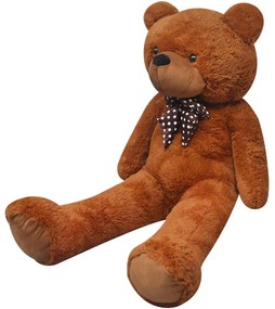 XXL měkký plyšový medvídek na hraní hnědý 135 cm