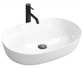REA-U0563 - Umyvadlo na desku CLEO 41x81 cm keramika/lesklá bílá REA-U0563