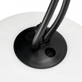 LED Stm. nabíjecí venkovní svítidlo VENEZIA LED/1,5W/5V 2500K IP54 2600mAh černá