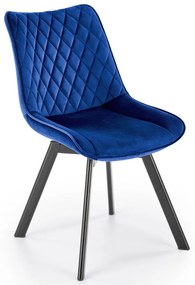 Otočná jídelní židle K520 Halmar Modrá