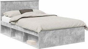 Rám postele s čelo Beton 120 x 200 cm Kompozitní dřevo 3407907