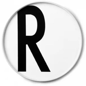 Porcelánový talíř s písmenem R Design Letters