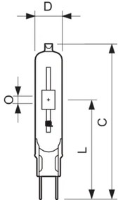 Výbojka Philips MASTER CDM-TC 35W/830 teplá bílá 3000K G8.5