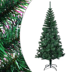 344641 vidaXL Umělý vánoční stromek s duhovým jehličím zelený 210 cm PVC