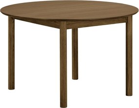 Kulatý rozkládací jídelní stůl s přídavnou deskou v dekoru dubu 120x220 cm Bundaberg – House Nordic