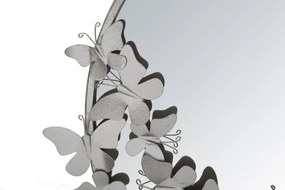 Stříbrné nástěnné zrcadlo Mauro Ferretti Lavim 74x4x75 cm