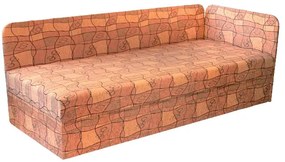 Jednolůžková postel (válenda) 80 cm Eda 4/1 (s pružinovou matrací) (P). 774109