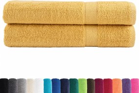 Prémiové ručníky SOLUND 2 ks zlaté 100x200 cm 600 g/m² 137293