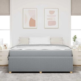 Rám postele Světle šedá 180 x 200 cm textil 3398418