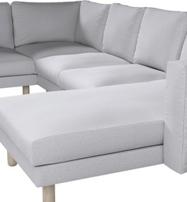 Potah na pohovku IKEA Norsborg rohová, 5-místná se šezlongem barva šedá látka pletený vzor