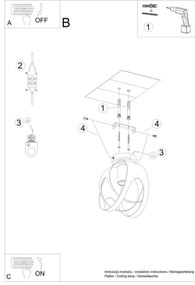 Sollux SL.1082 - Přisazený lustr TULOS 1xE27/60W/230V bílá