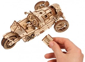 Ugears 3D dřevěné mechanické puzzle Tříkolka UGR-S
