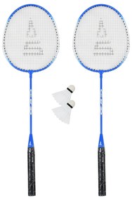 RULYT® Badmintonový set SULOV®, 2x raketa, 2x míček, vak - tmavě modrý
